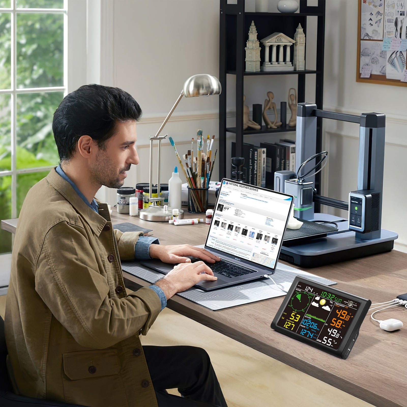 Professional Weather Station – WiFi & Multi-Sensor Weather Monitoring ...