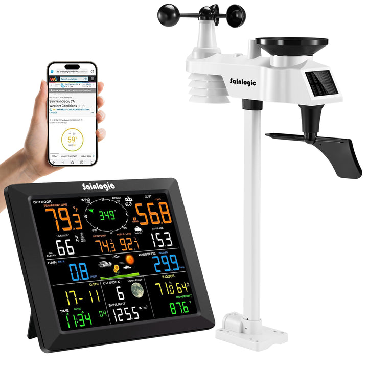 Sainlogic SA1 Smart WiFi Weather Station: AI Forecasts & App Alerts