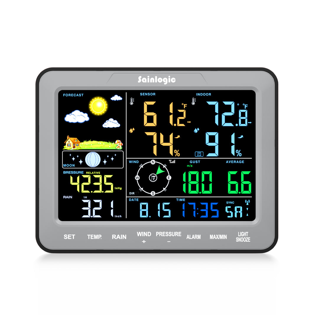 Professional Weather Station – WiFi & Multi-Sensor Weather Monitoring ...