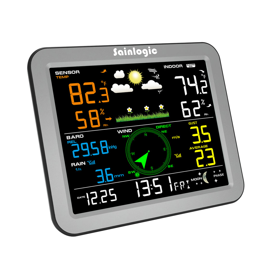 Professional Weather Station – WiFi & Multi-Sensor Weather Monitoring ...